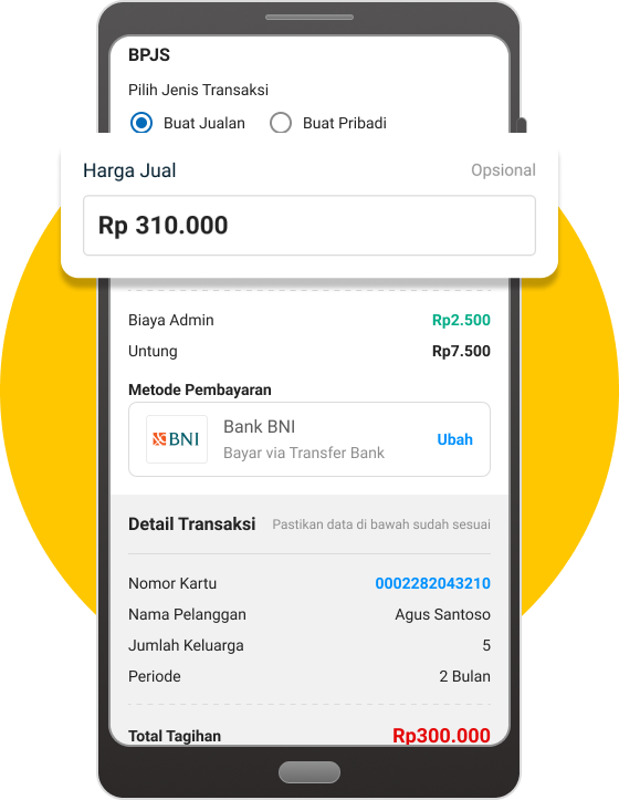Jualan Tagihan BPJS Kesehatan Pakai BukuWarung