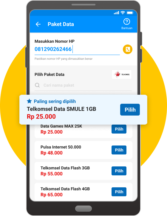 Jualan Paket Data Pakai BukuWarung Operator Komplit