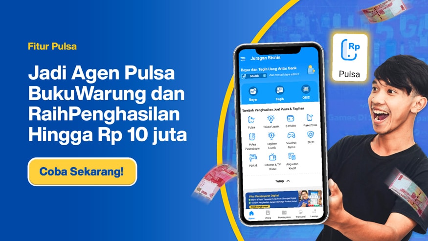 Daftar Jadi Agen Pulsa BukuWarung Pasti Lebih Untung
