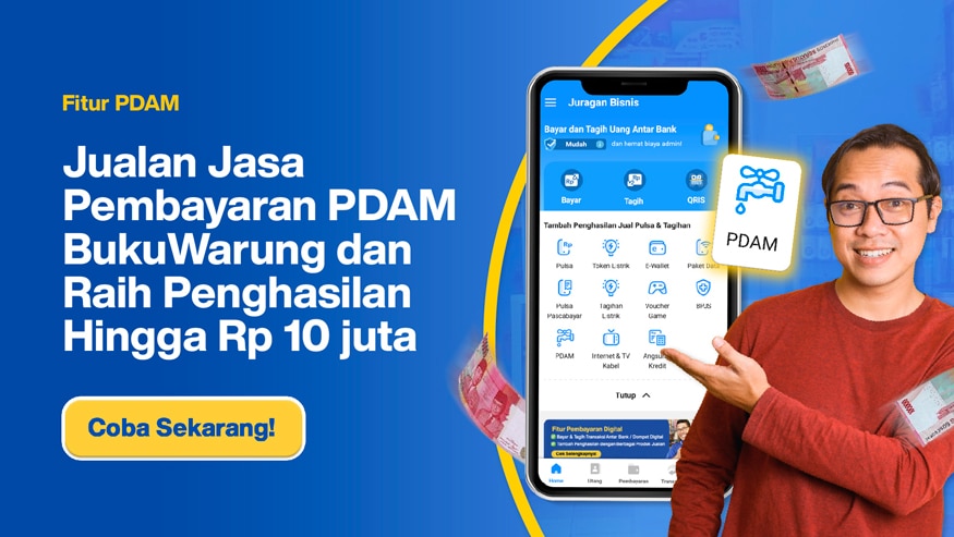 Jualan Tagihan Air PDAM Pakai BukuWarung