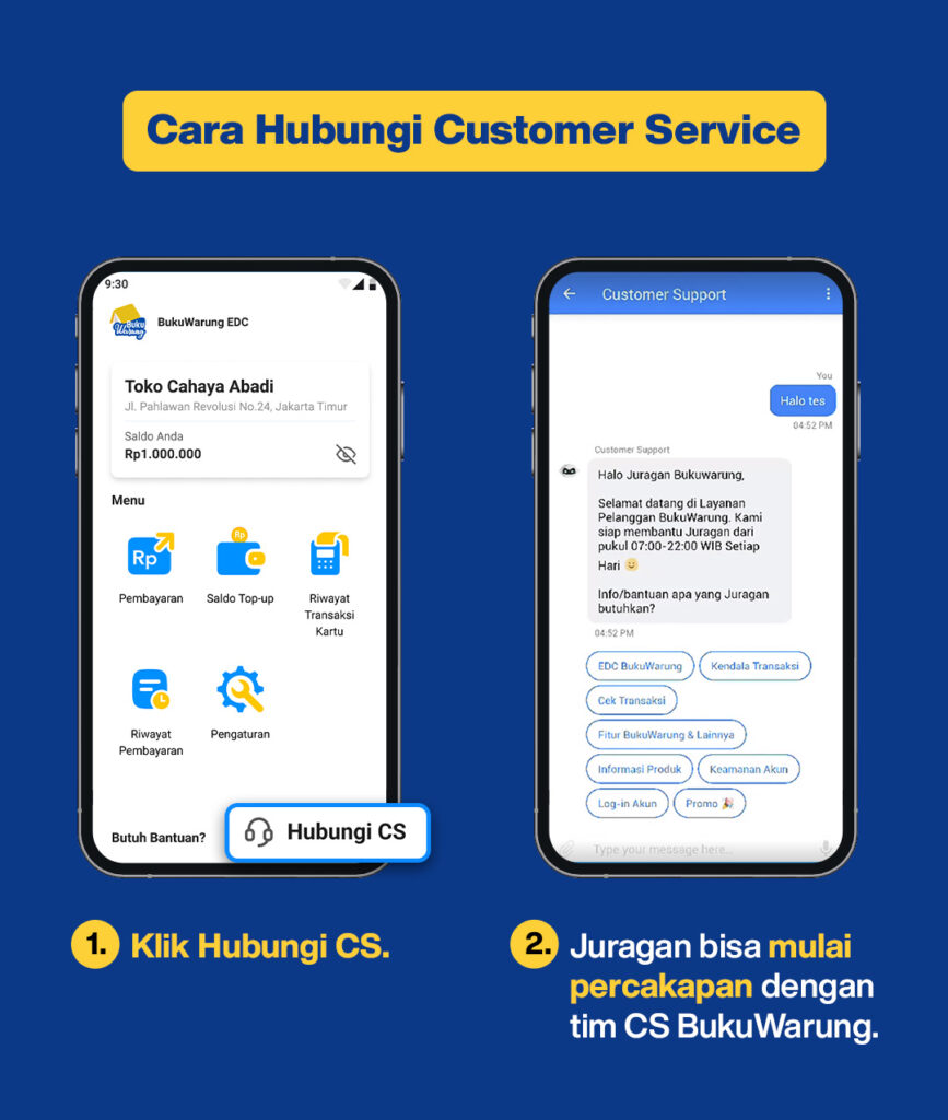 Aplikasi BukuWarung di Mesin EDC