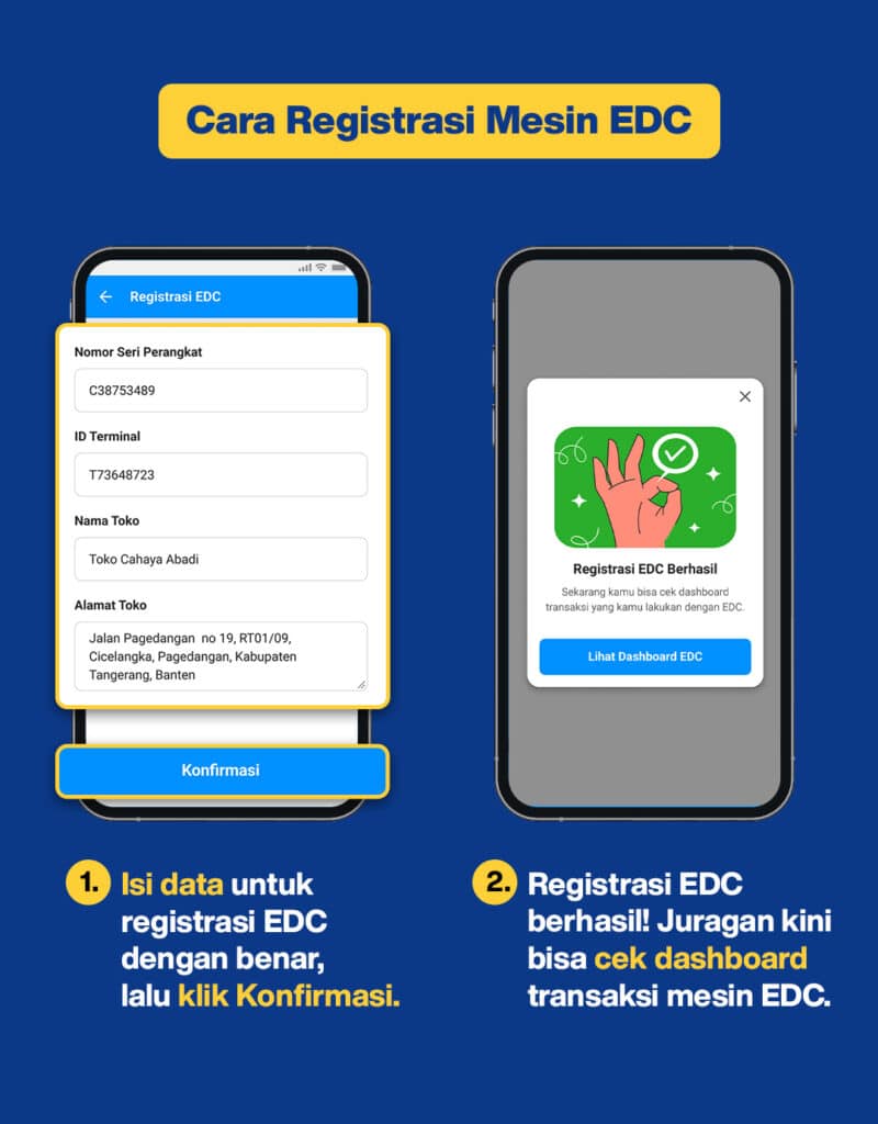 Aplikasi BukuWarung di Mesin EDC