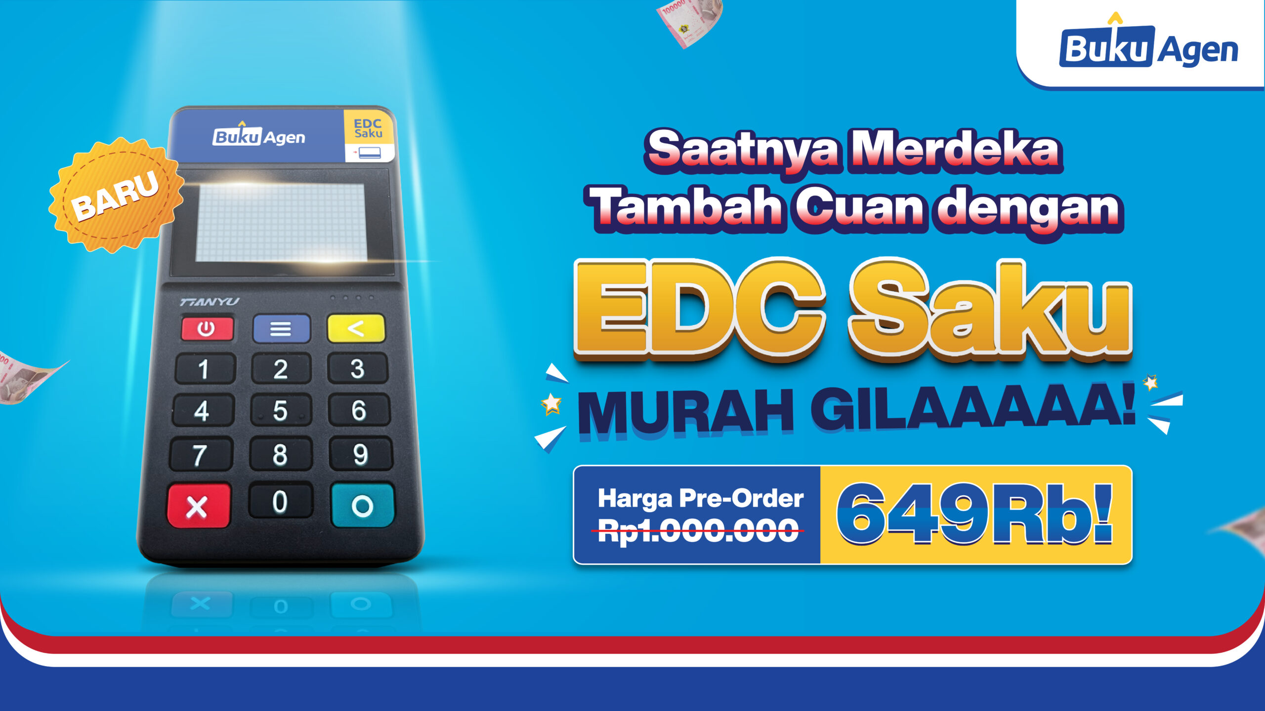 Merdeka Tambah Cuan dengan EDC Saku BukuAgen