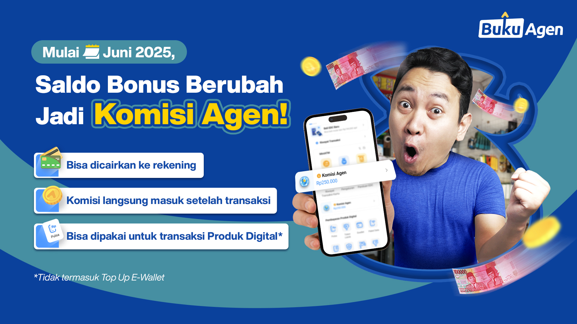 Mulai Juni 2025, Saldo Bonus Berubah Jadi Komisi Agen!